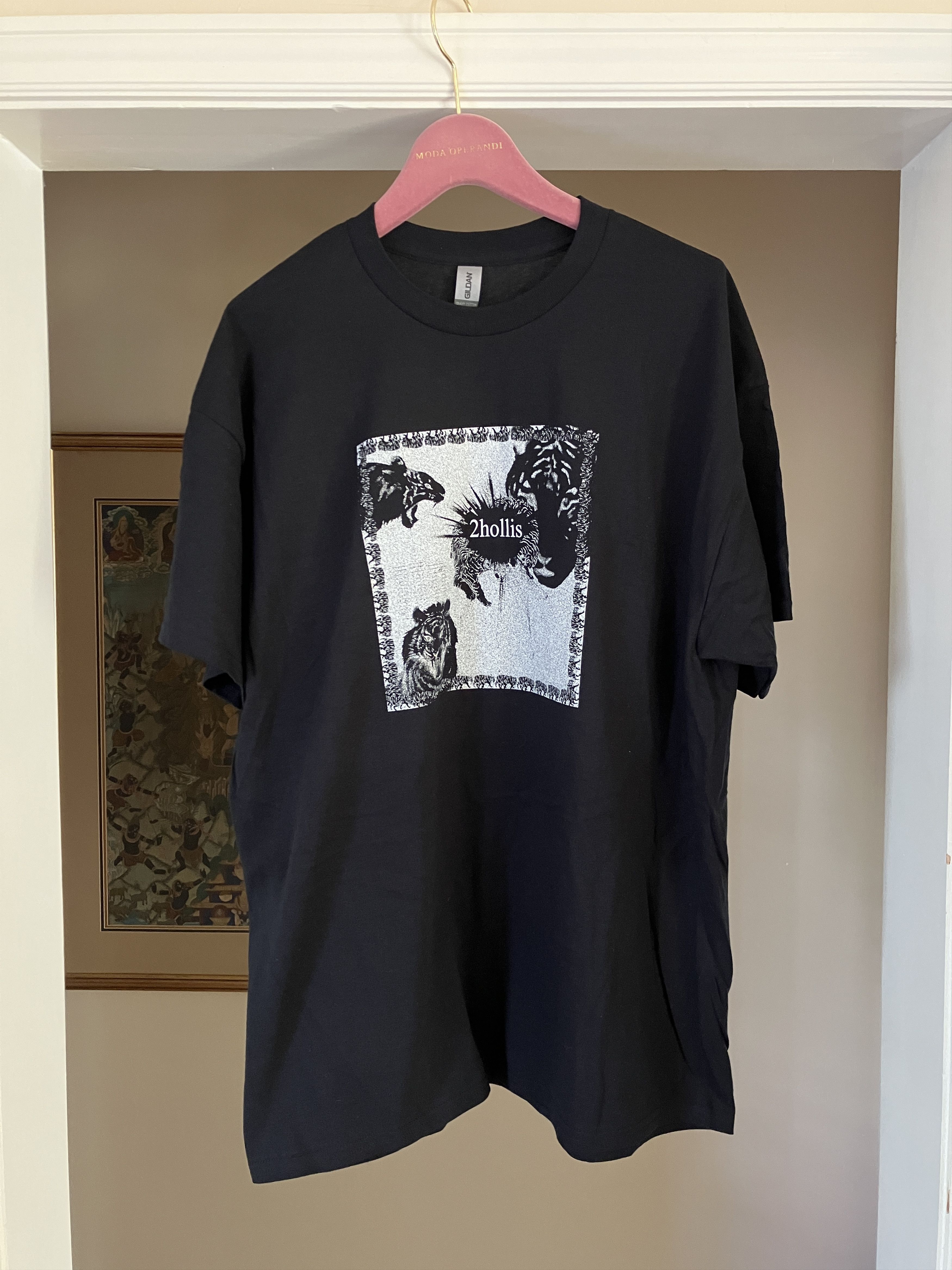 Drain Gang × Haunted Mound 2hollis WHITE TIGER (LORE) T-SHIRT | Grailed