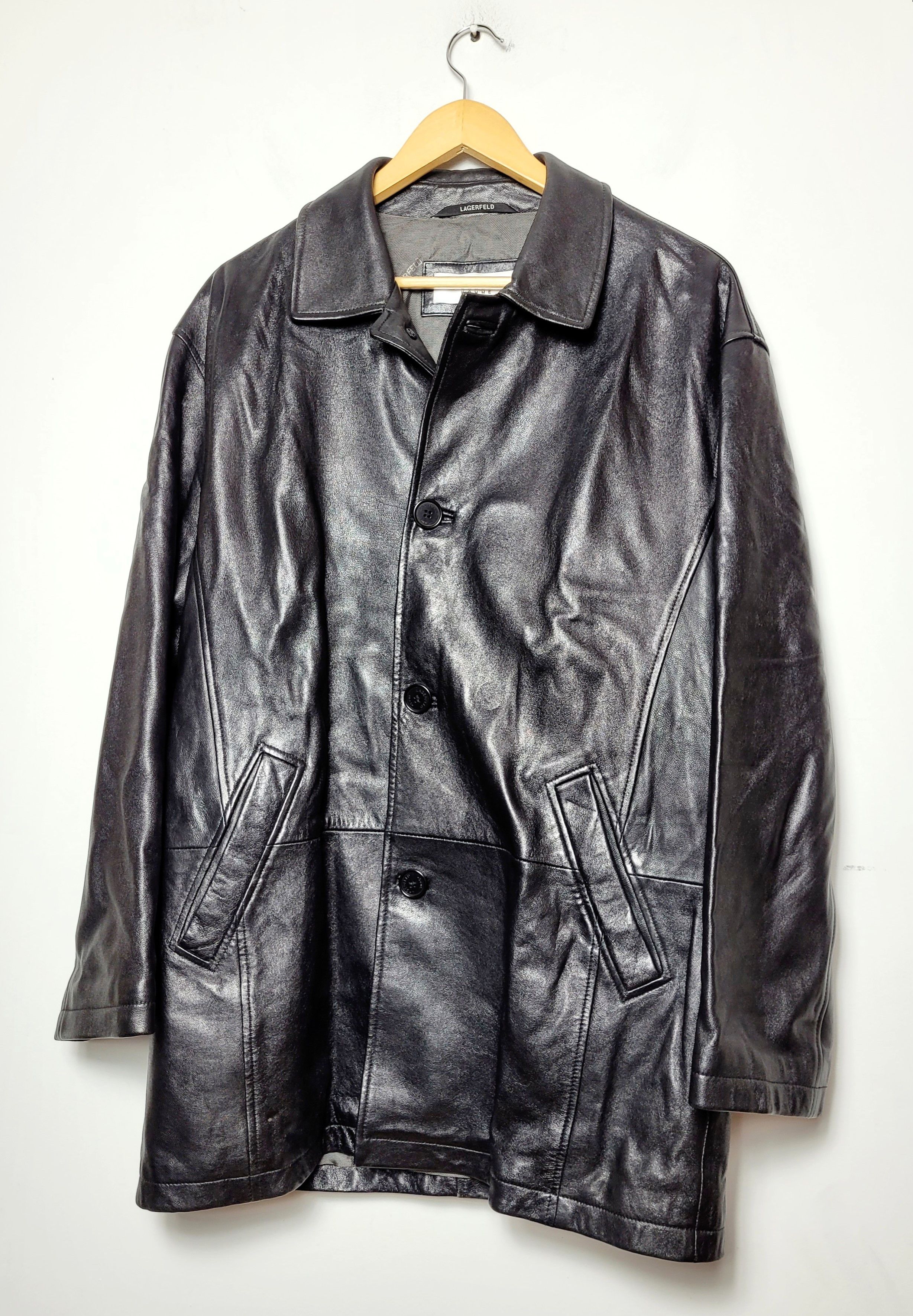 Karl Lagerfeld Karl Lagerfeld Homme vintage leather jacket | Grailed