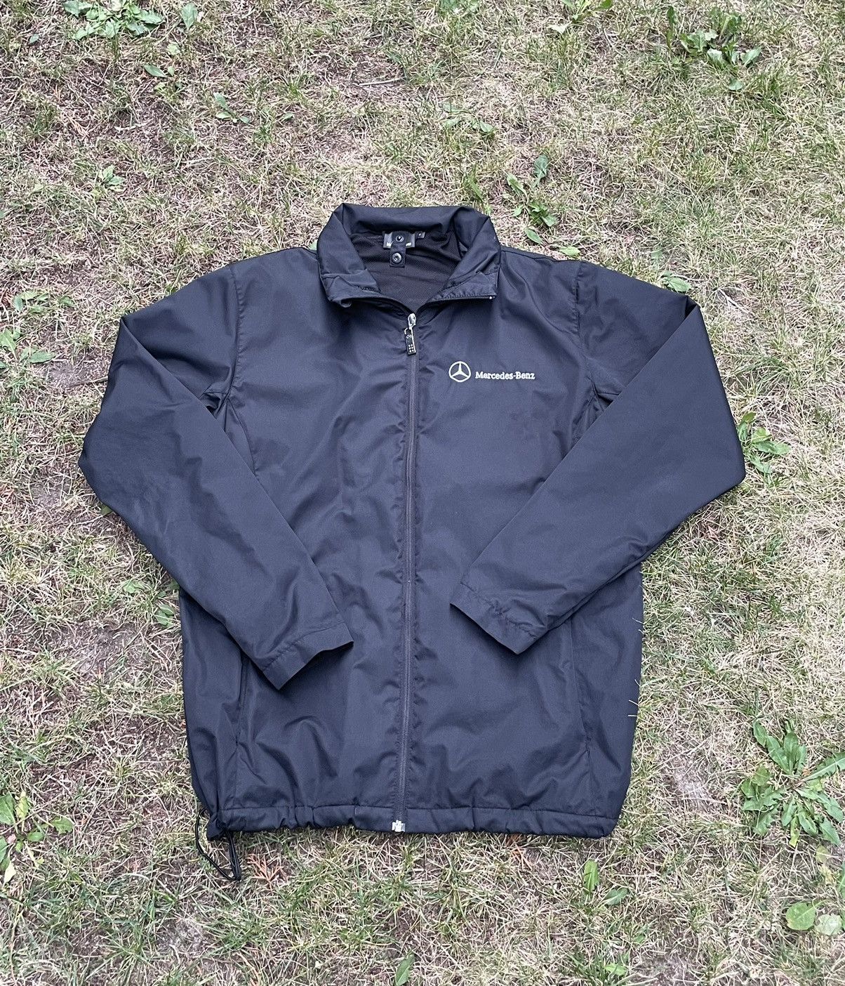Vintage OG Mercedes Benz Black Light Jacket Windbreaker | Grailed