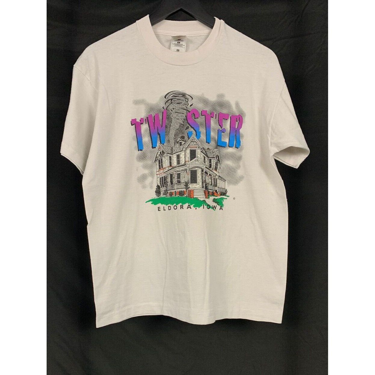 Fruit Of The Loom Rare 90's Vintage Twister Movie House Tornado Eldora ...