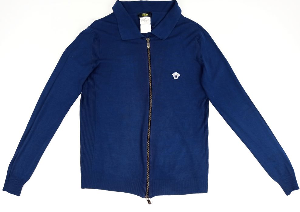 Versace Versace Jeans Couture Medusa Logo Zip Up Sweatshirt | Grailed