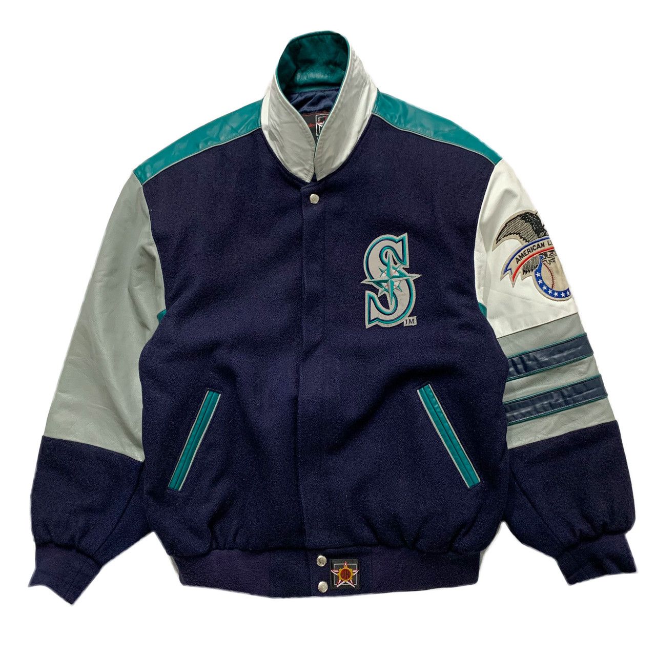 Jh Design × MLB × Vintage VTG MLB SEATTLE MARINERS JEFF HAMILTON WOOL ...