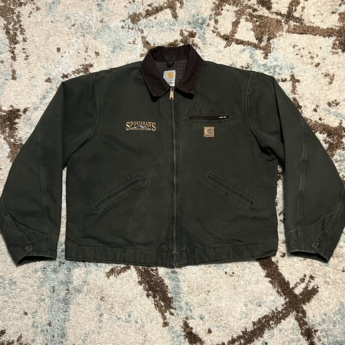 Vintage Vintage Carhartt Detroit Jacket J97 MOS Green Lined Size XL ...