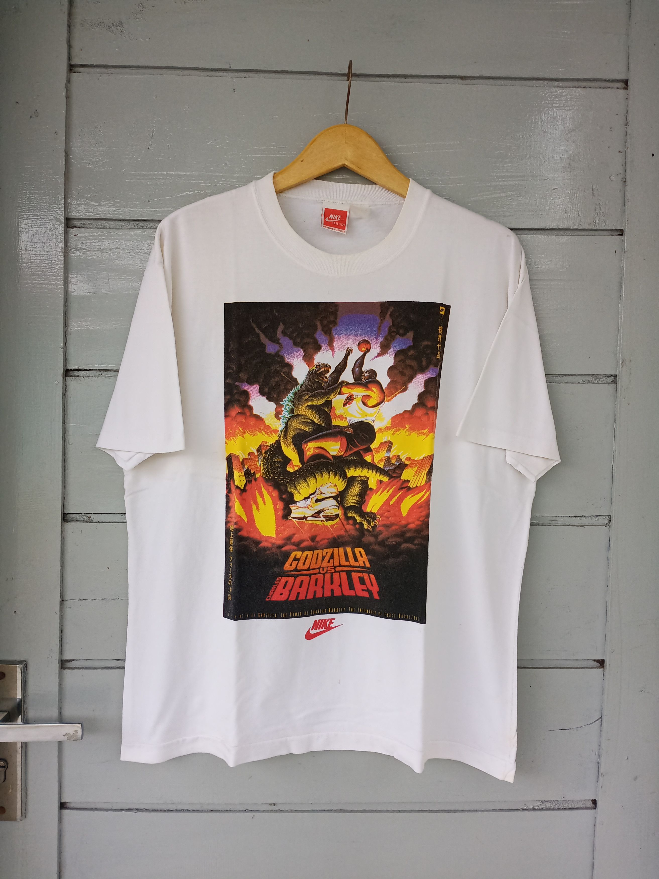 Nike × Vintage 1992 Nike Godzilla vs Charles Barkley | Grailed