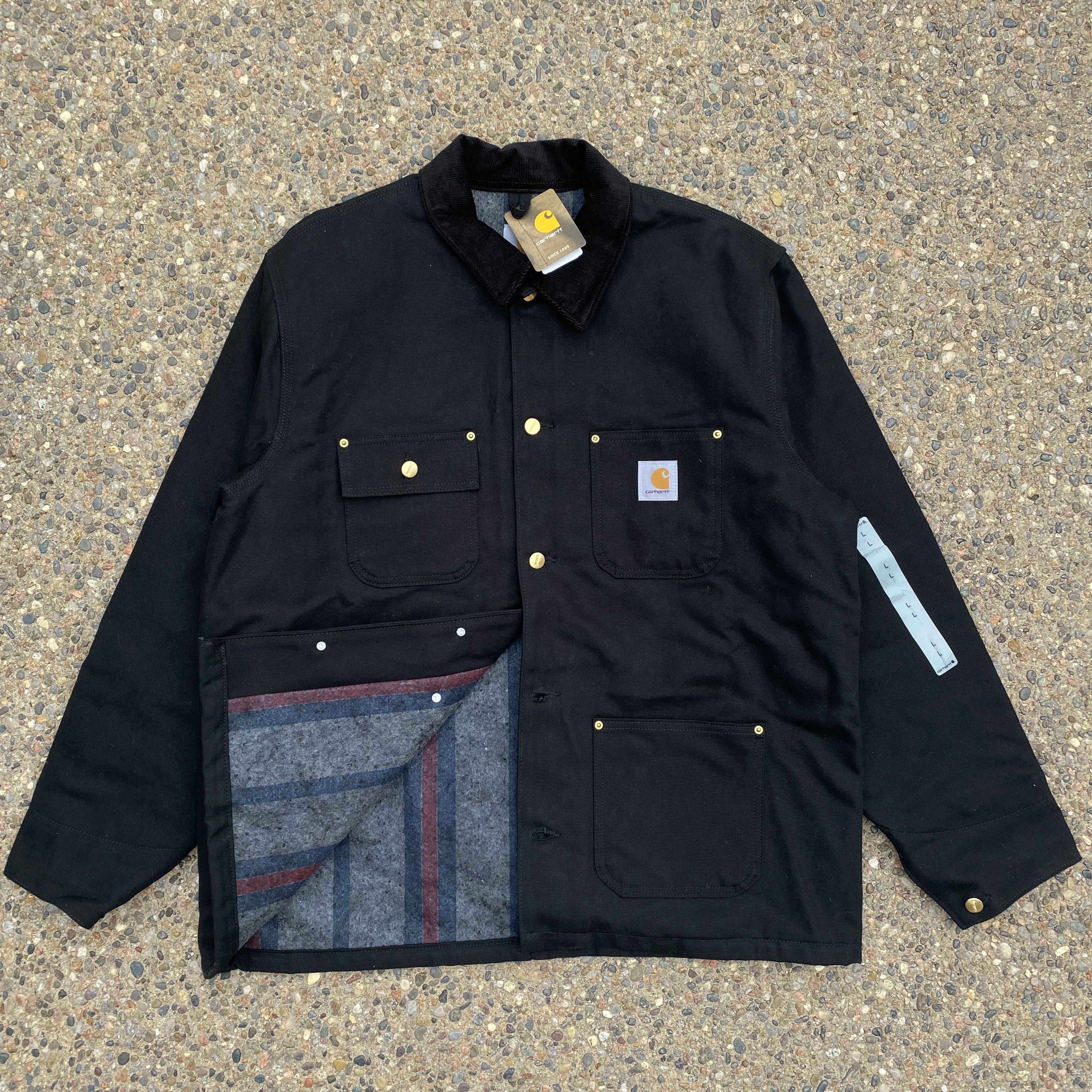 Carhartt NWT Carhartt C001 Blanket-Lined Firm Duck Chore Coat Large | Grailed