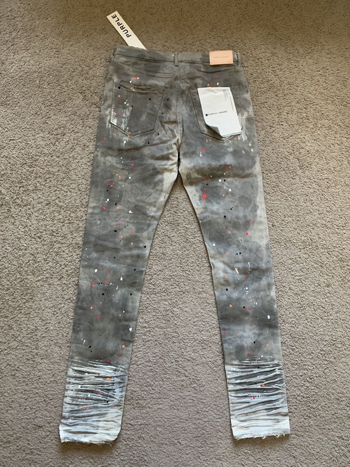 Hype × Purple × Purple Brand PURPLE BRAND P001 DISTRESSED PAINT ...