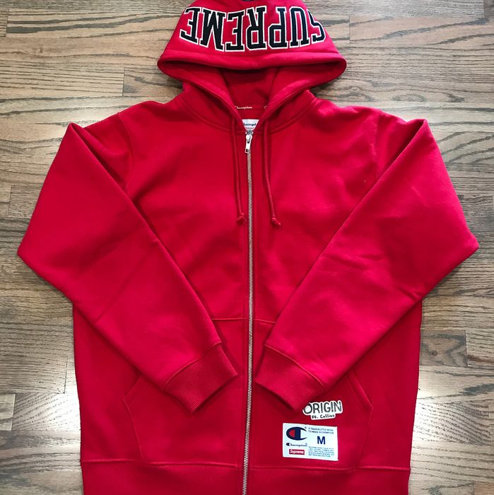 Supreme Red Collab Hoodie | Grailed