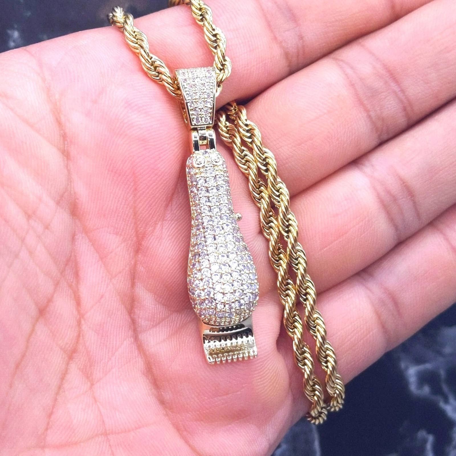 Custom 24"Rope Chain - Gold Haircut Machine | Grailed