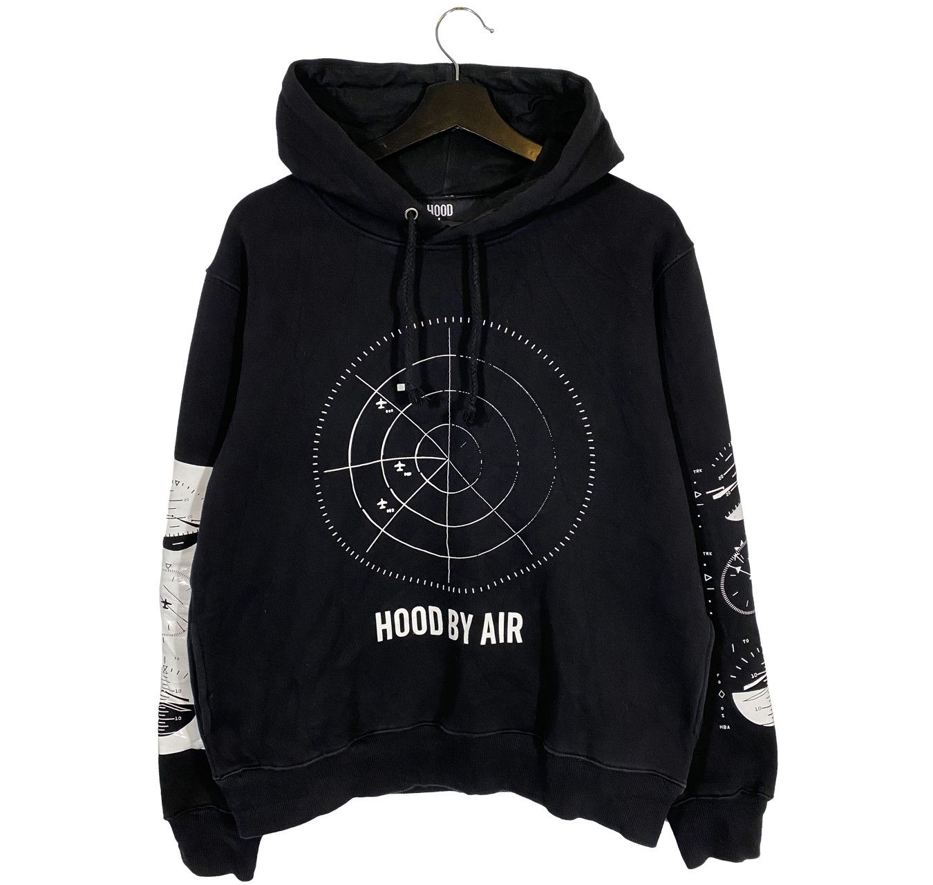 Hood By Air Hood By Air FW13 Radar hoodie black | Grailed