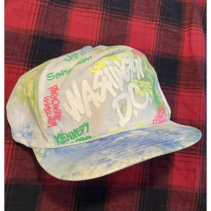 Vintage Vintage 90s Washington D.C. Graffiti Graphic Snapback Hat | Grailed