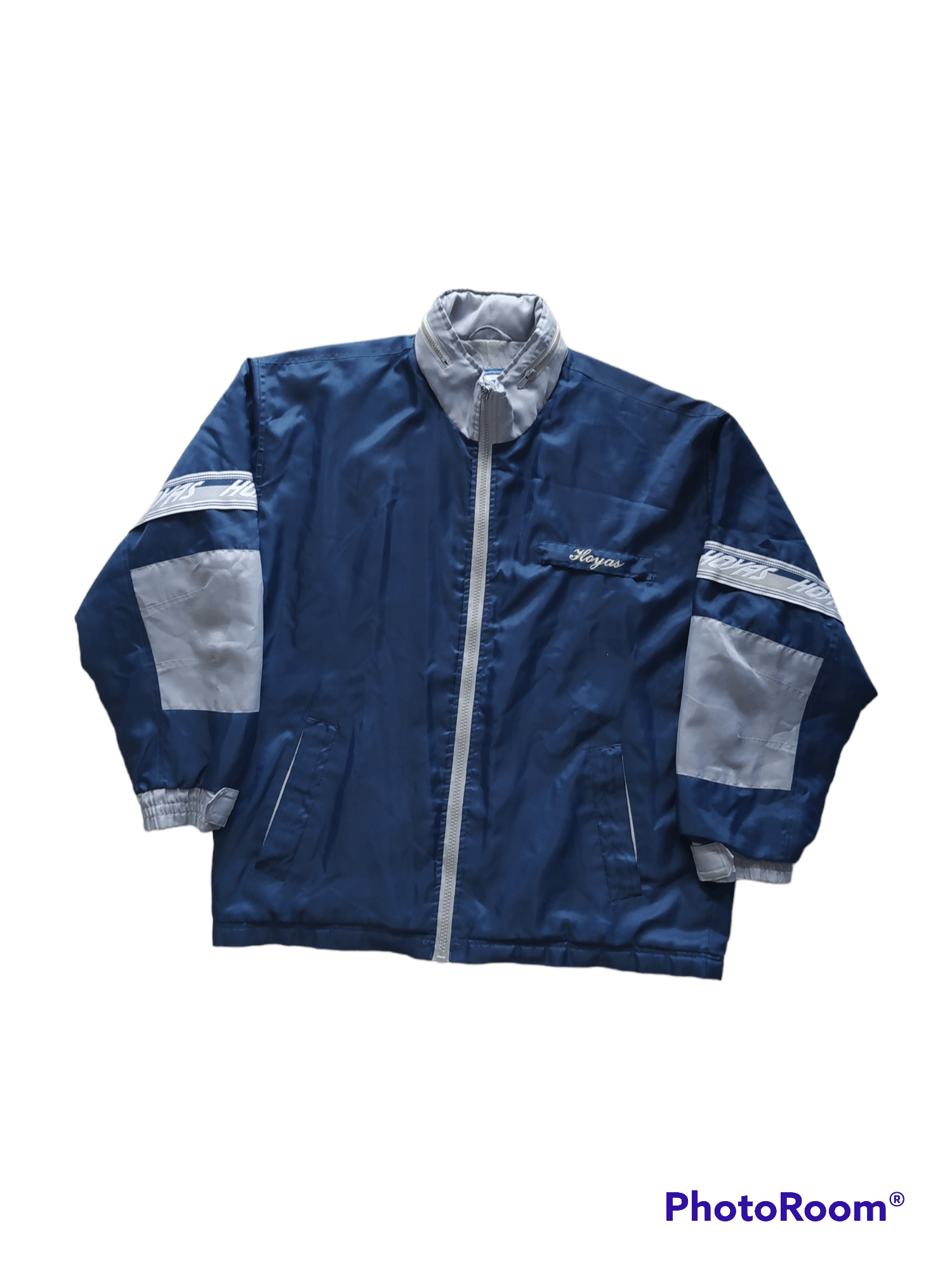 Starter OVERSIZED VINTAGE STARTER JACKET GEORGETOWN HOYAS HOOD | Grailed