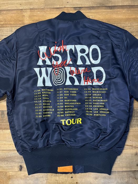 Travis Scott Travis Scott Astroworld Sicko Mode Alpha Bomber | Grailed