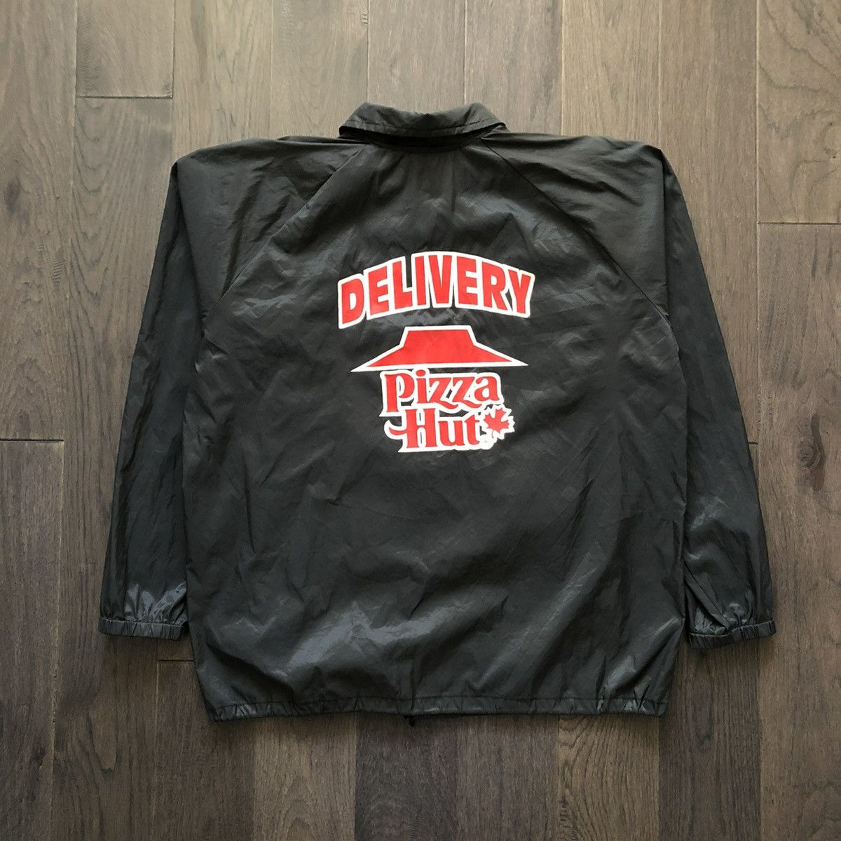 Made In Canada × Vintage Vintage 90s Pizza Hut Delivery Windbreaker ...