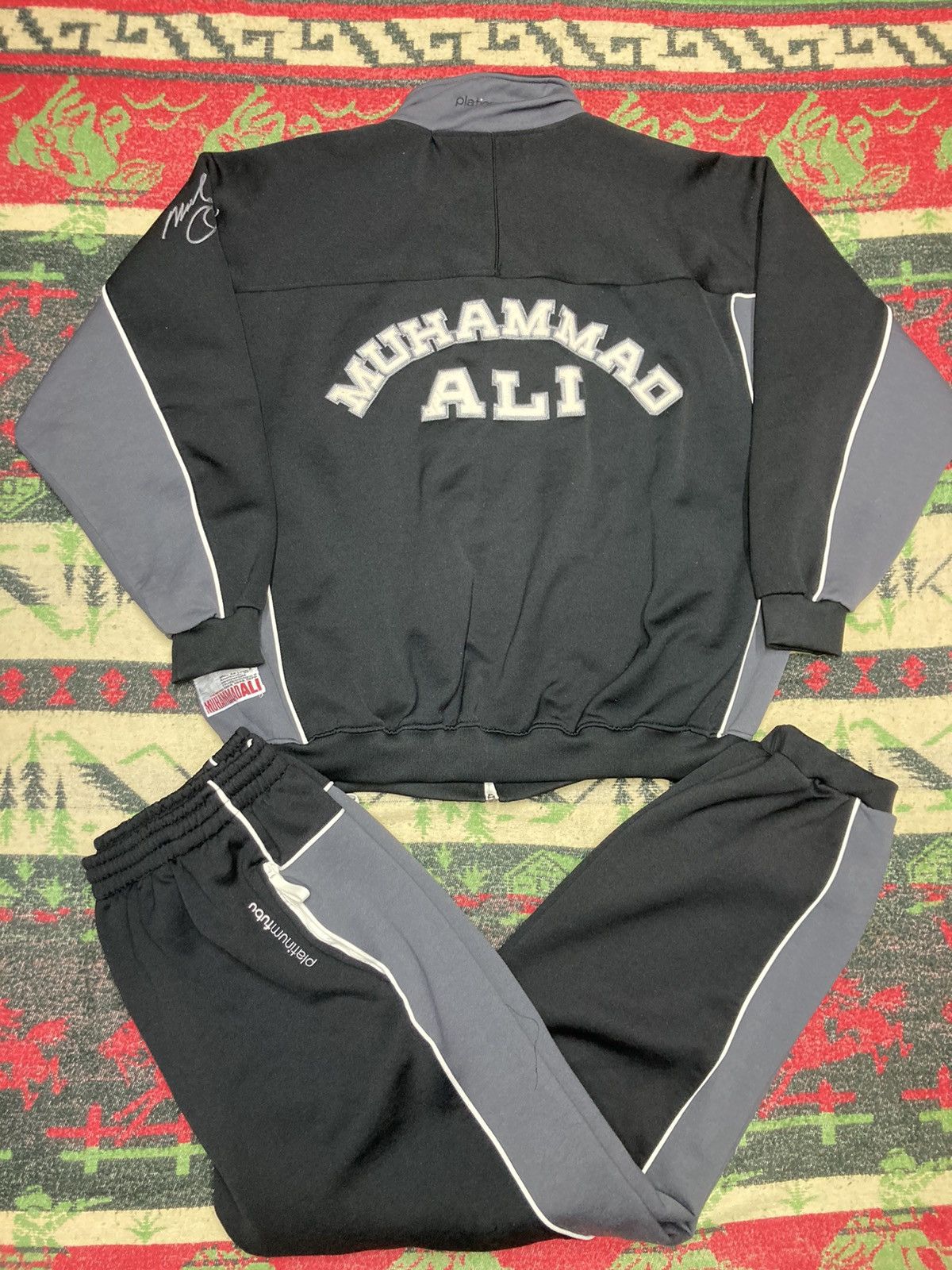 Fubu Platinum fubu Muhammad Ali track suit full zip jacket pants | Grailed