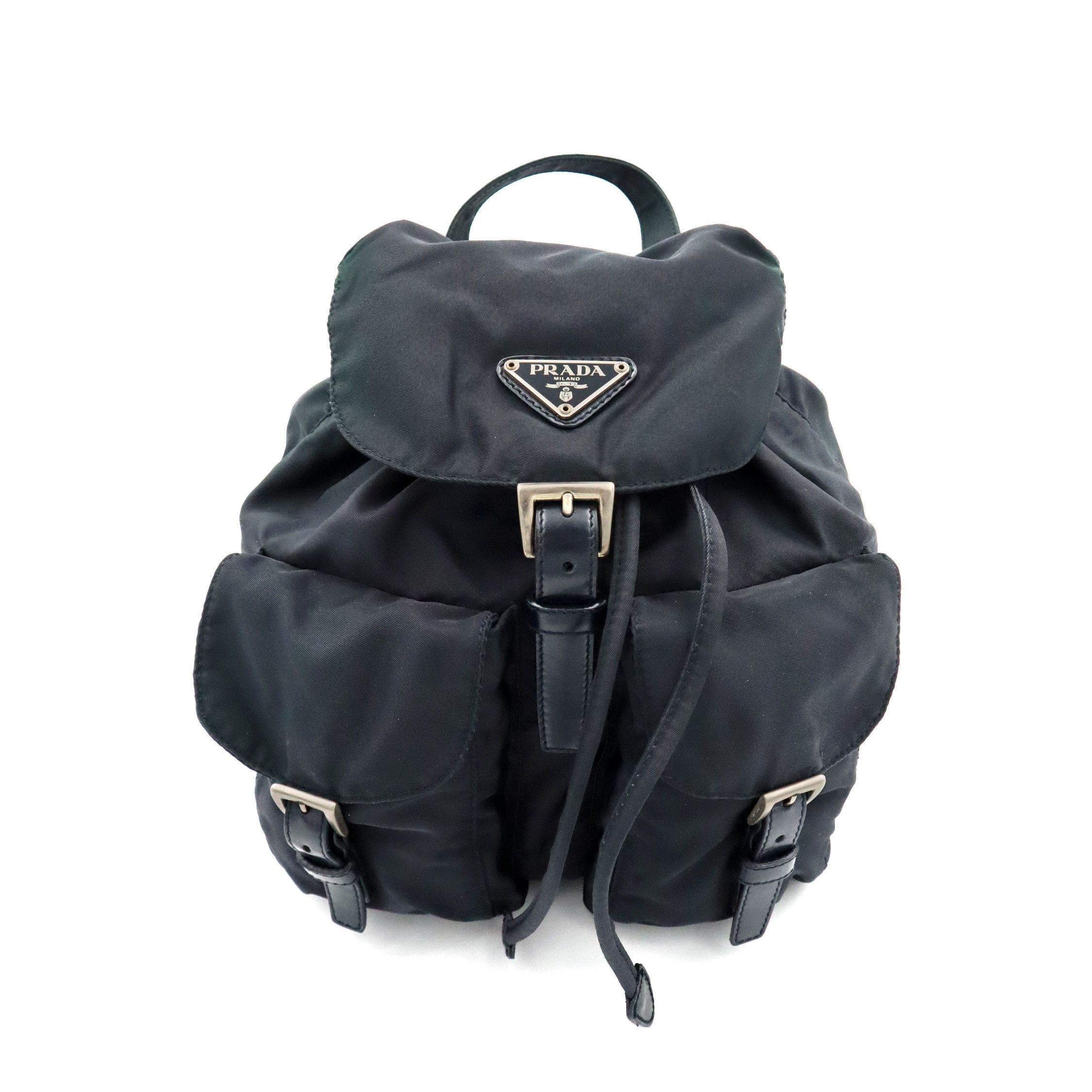 Prada Vintage Prada Backpack Nylon Black | Grailed