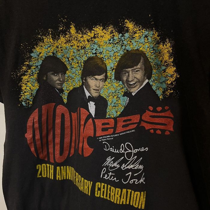 Vintage VTG The Monkees 20th Anniversary World Tour 1986 T Shirt | Grailed