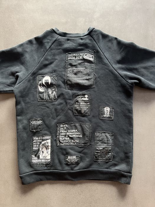 Raf Simons AW01 Riot Riot Riot everything patch sweater | Grailed