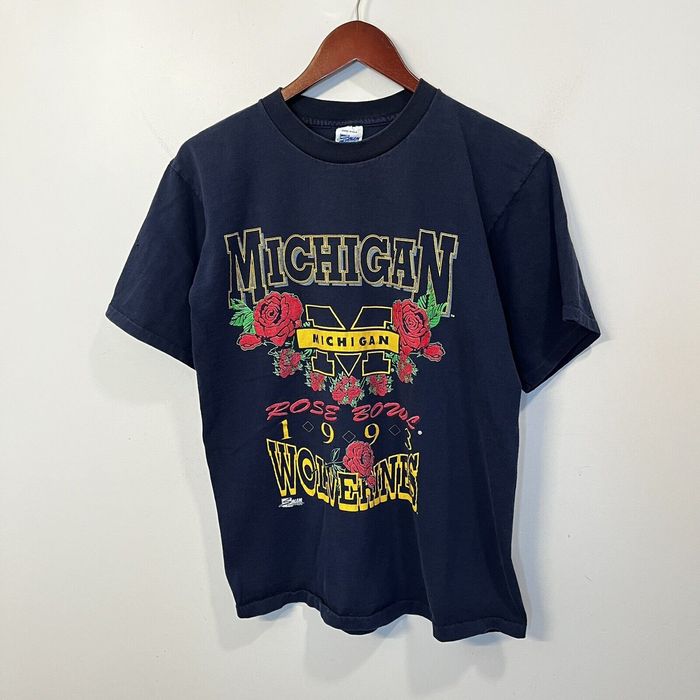 Vintage University Of Michigan Wolverines Rose Bowl 1993 T-Shirt | Grailed