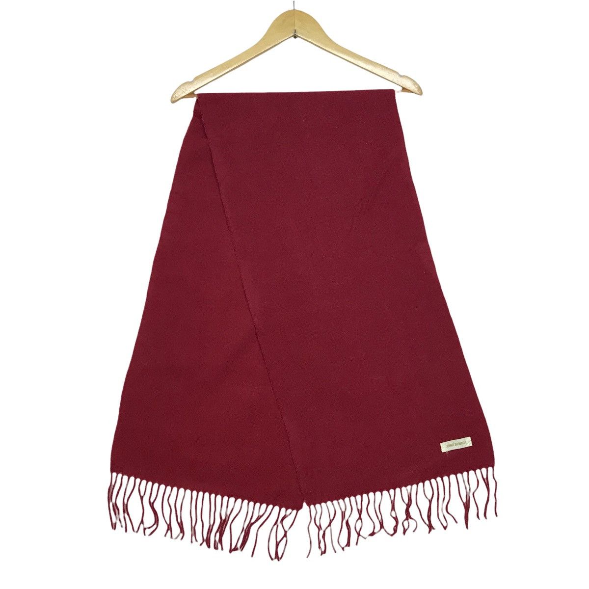 Junko Shimada JUNKO SHIMADA Red Muffler Fringes Scarf Japanese Designer ...
