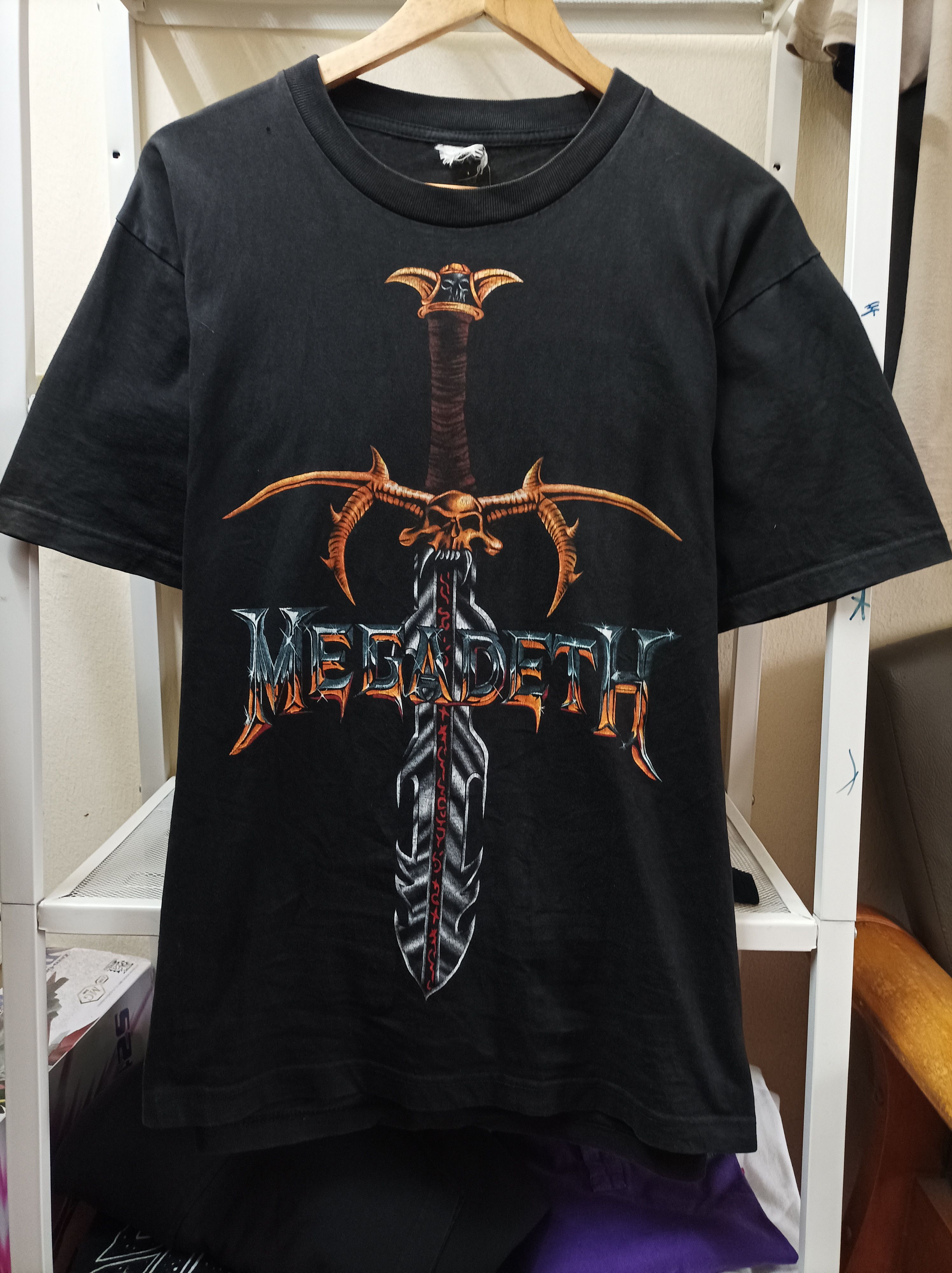 Band Tees × Megadeth × Vintage VINTAGE 90' BOOTLEG MEGADETH | Grailed
