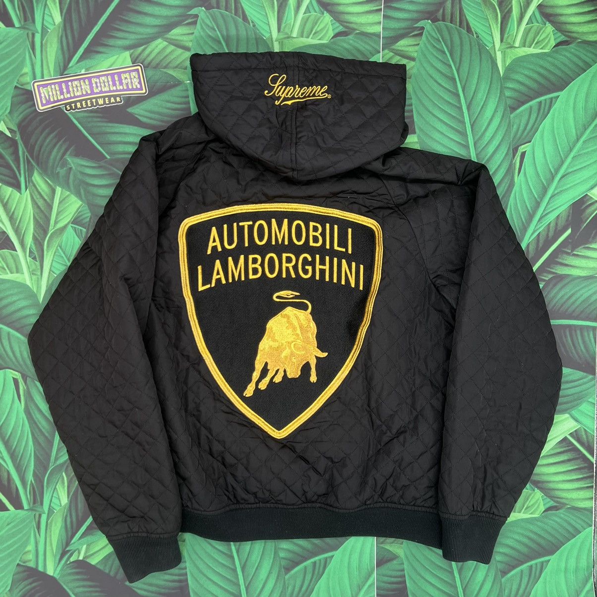 Streetwear × Supreme × Vintage Automobili lamborghini hooded work ...
