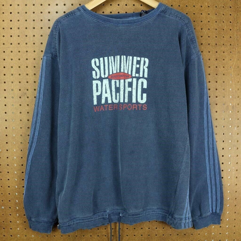 Gap vtg 80's 90's GAP summer pacific faded sweatshirt LARGE surfer vaporwave seapunk | Grailed