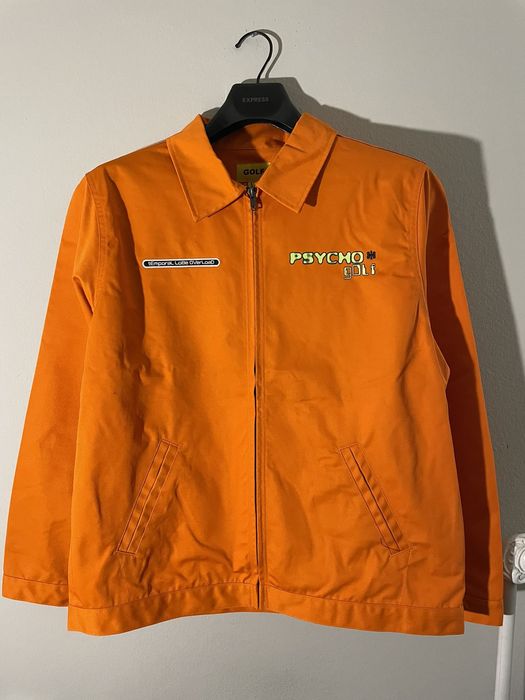 Golf Wang Golf Wang SS22' Orange Biohazard Work Jacket | Grailed
