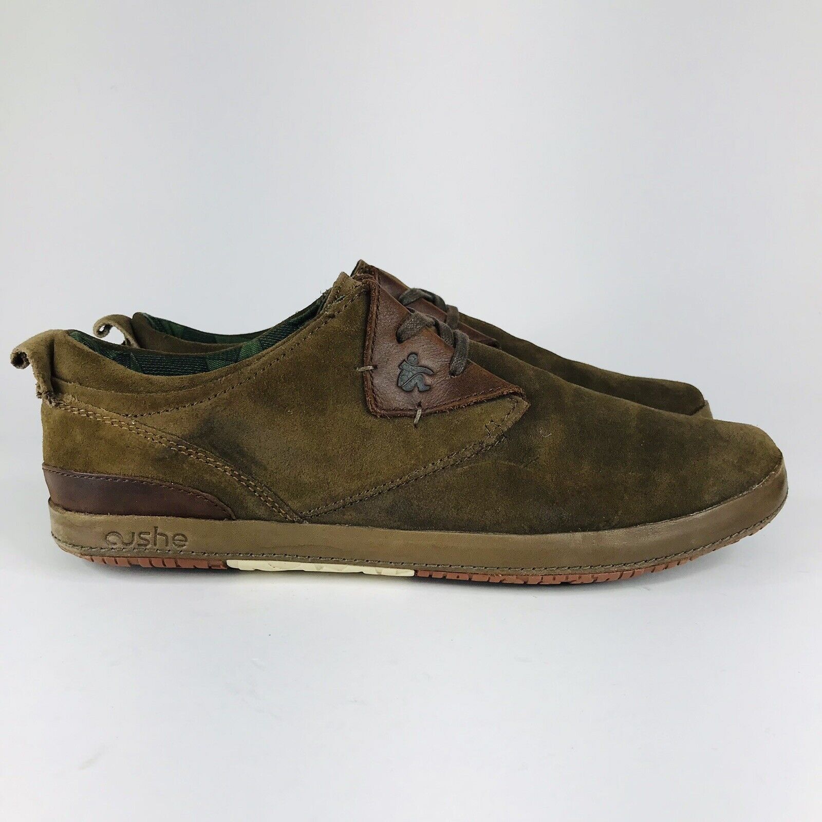 Vintage Cushe Pioneer Shoes Mens 10 Brown Leather Lace Up Casual Beach ...