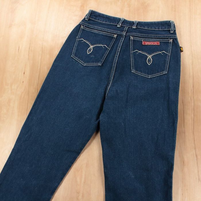 Vintage vtg 90s SASSON embroidered high rise straight leg denim jeans ...