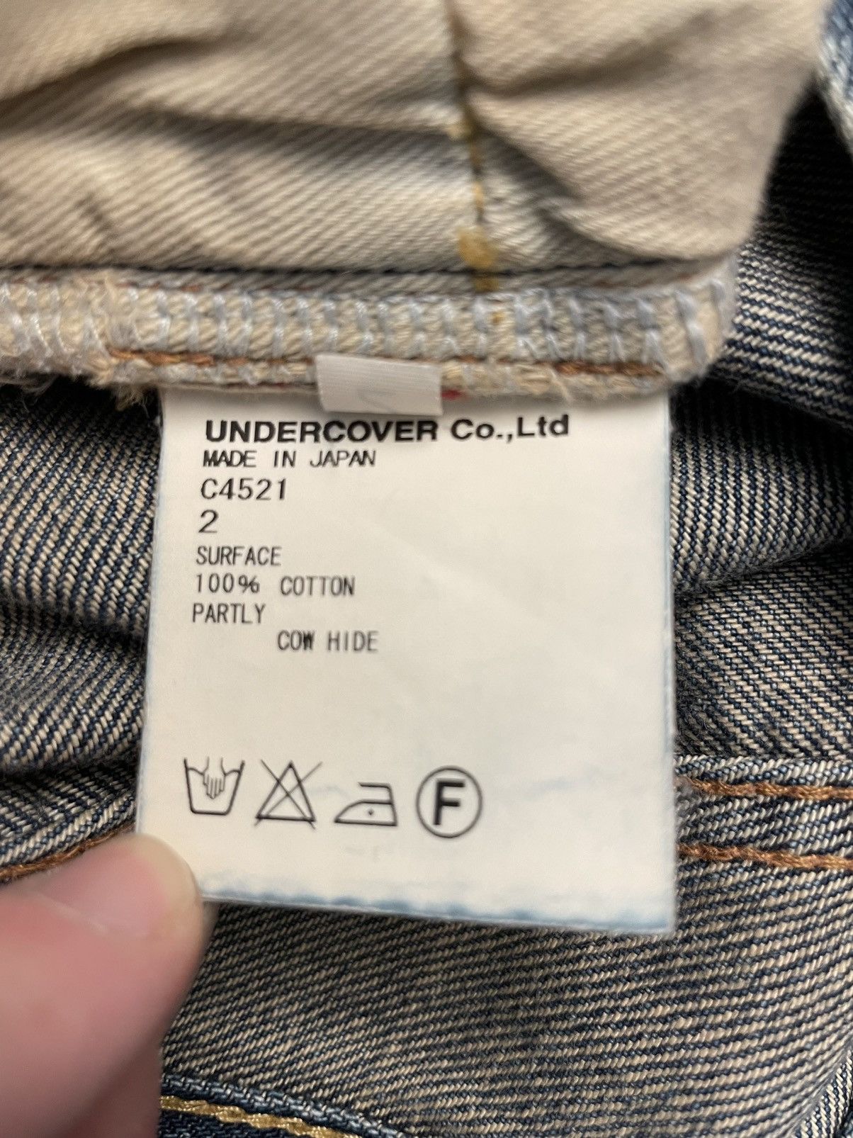 Undercover Undercover Neoboy Patti Smith Lightning Bolt Denim Jeans ...