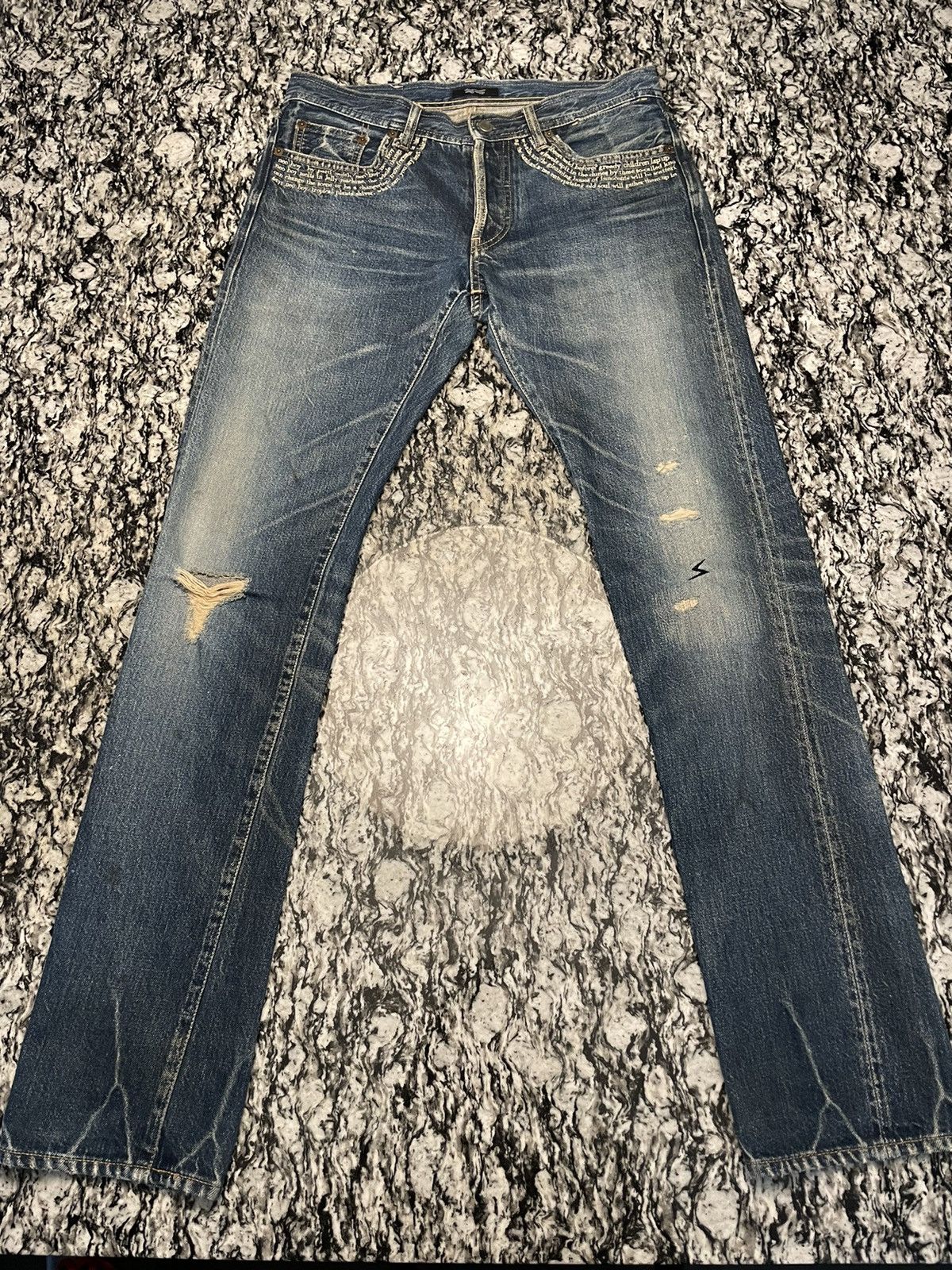Undercover Undercover Neoboy Patti Smith Lightning Bolt Jeans | Grailed
