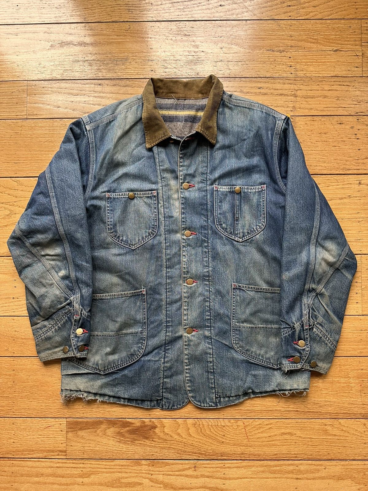 Sugar Cane × Sugar Cane & Co × Vintage Vintage Sugar Cane Inferno Basic Selvedge Denim Chore ...