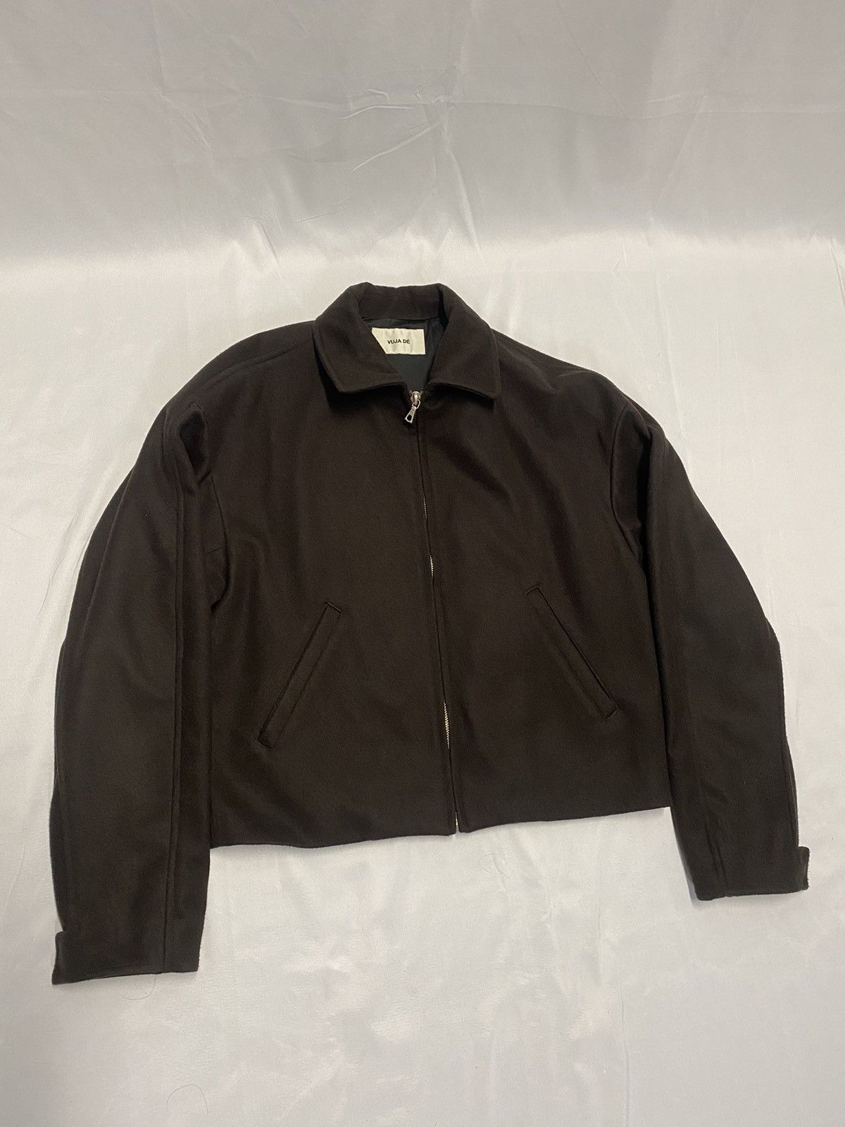 Vuja De Vuja De Work Jacket Brown Wool | Grailed