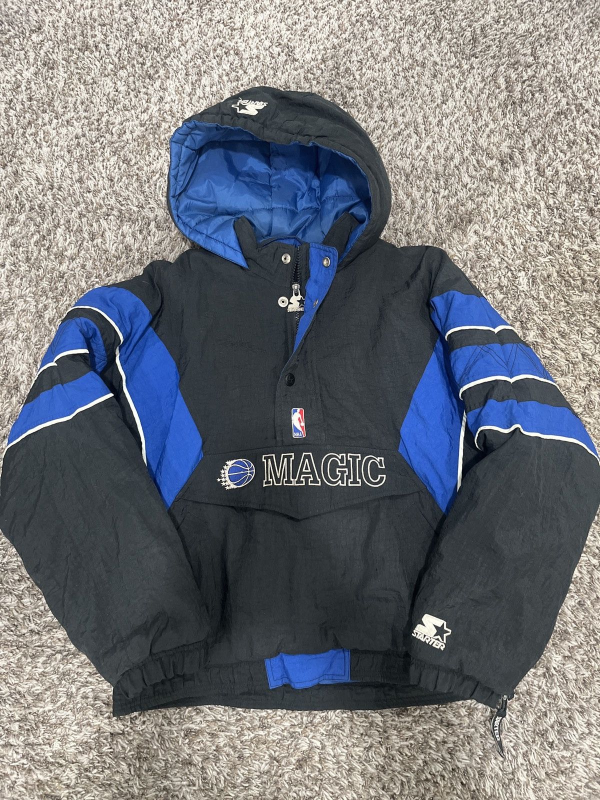 NBA × Starter × Vintage Vintage 90s Starter Orlando Magic NBA Puffer ...
