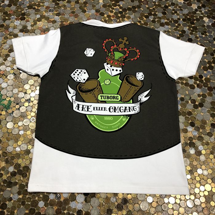 Vintage Vintage Tuborg Beer Vest Print Tee T-shirt | Grailed