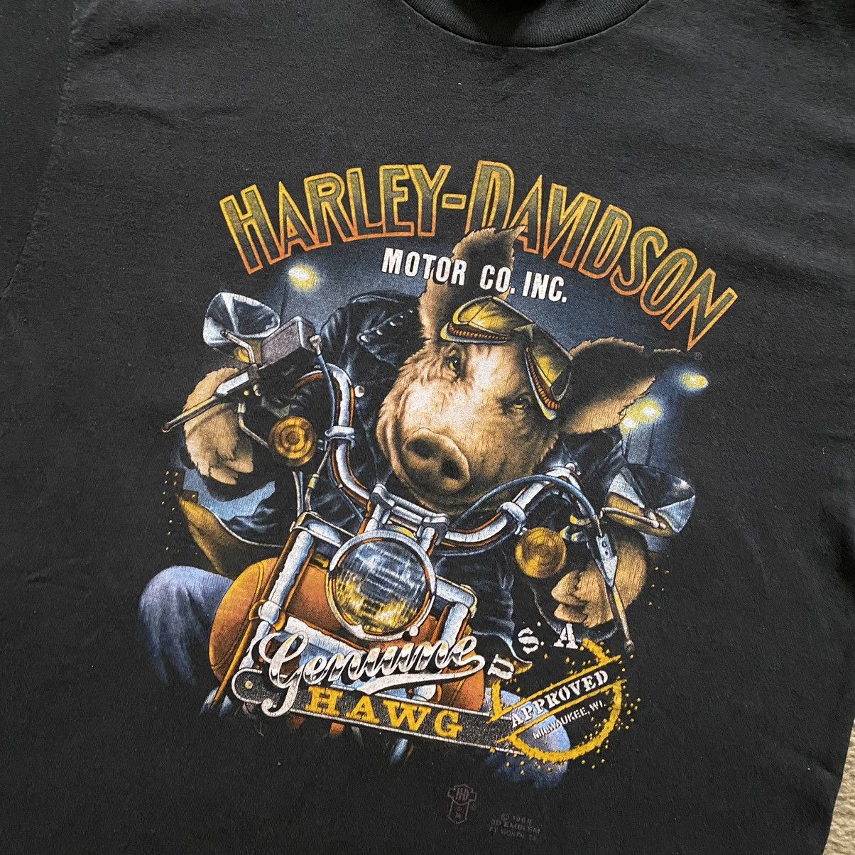 Harley Davidson Vintage 1989 Harley Davidson 3D Emblem Genuine HAWG USA ...
