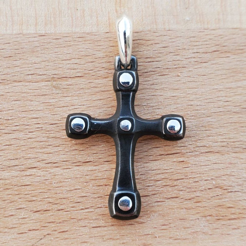 David Yurman David Yurman Anvil Cross PENDANT in Sterling Silver NO ...