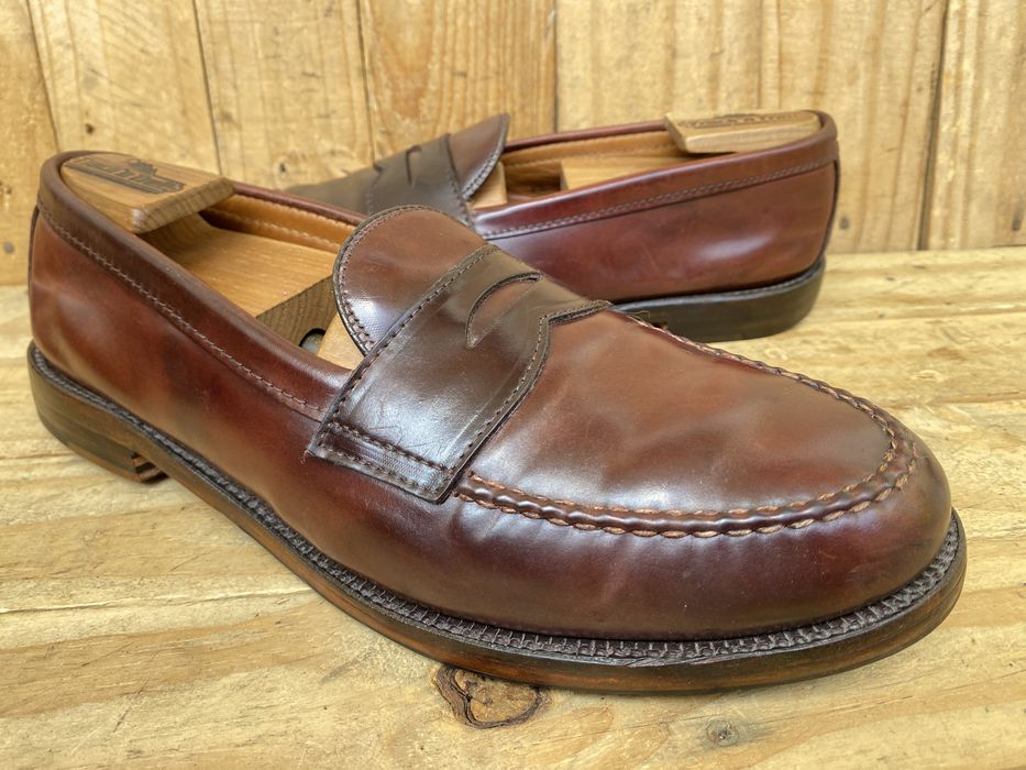 Alden Alden 986 Leisure Hand Sewn Penny Loafers Shell Cordovan | Grailed