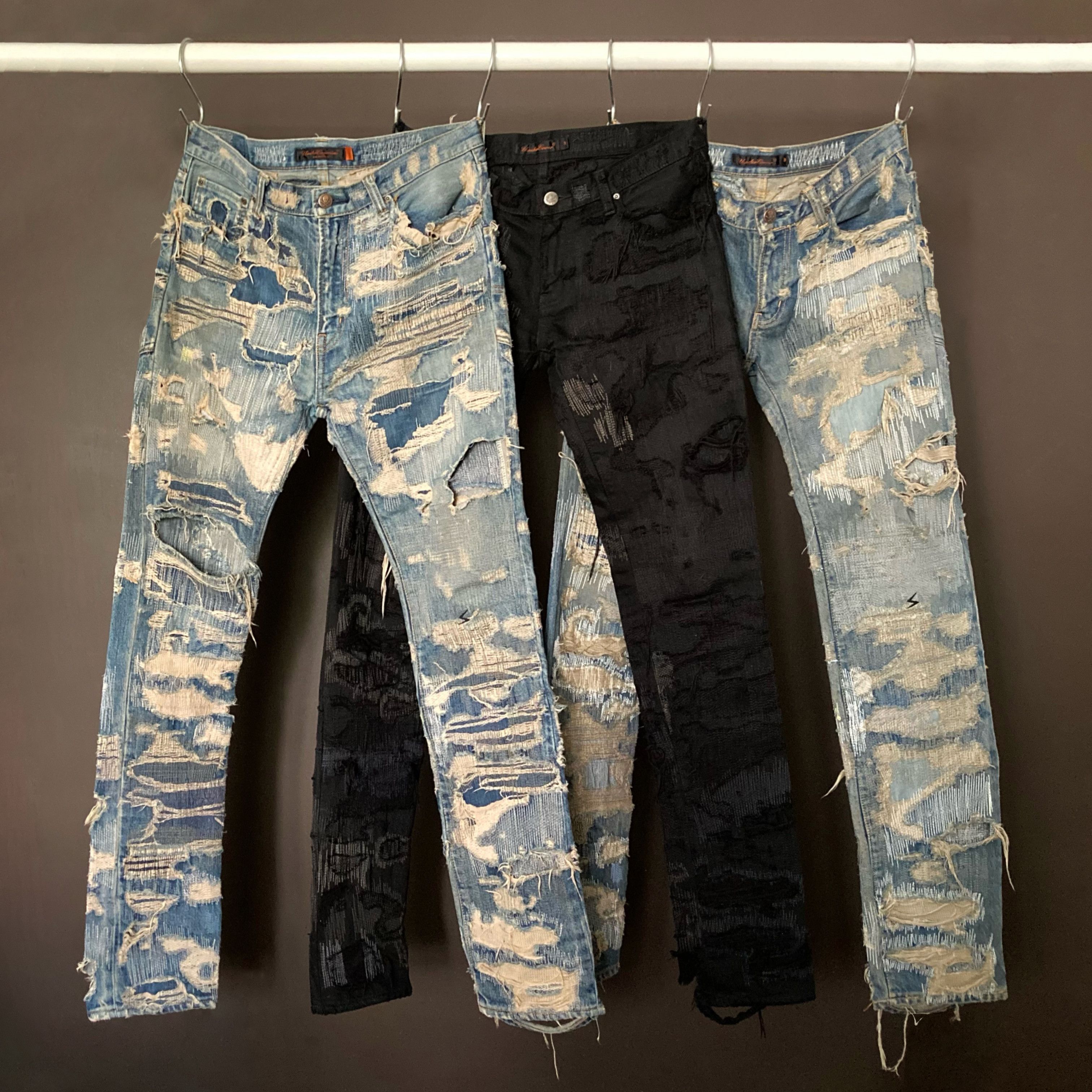 Undercover Undercover 85 Jeans Blue + Black | Grailed