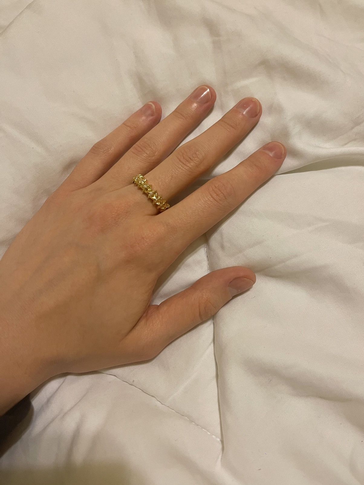 Chrome Hearts 22k gold & diamond Chrome Hearts 5 point star ring, size ...