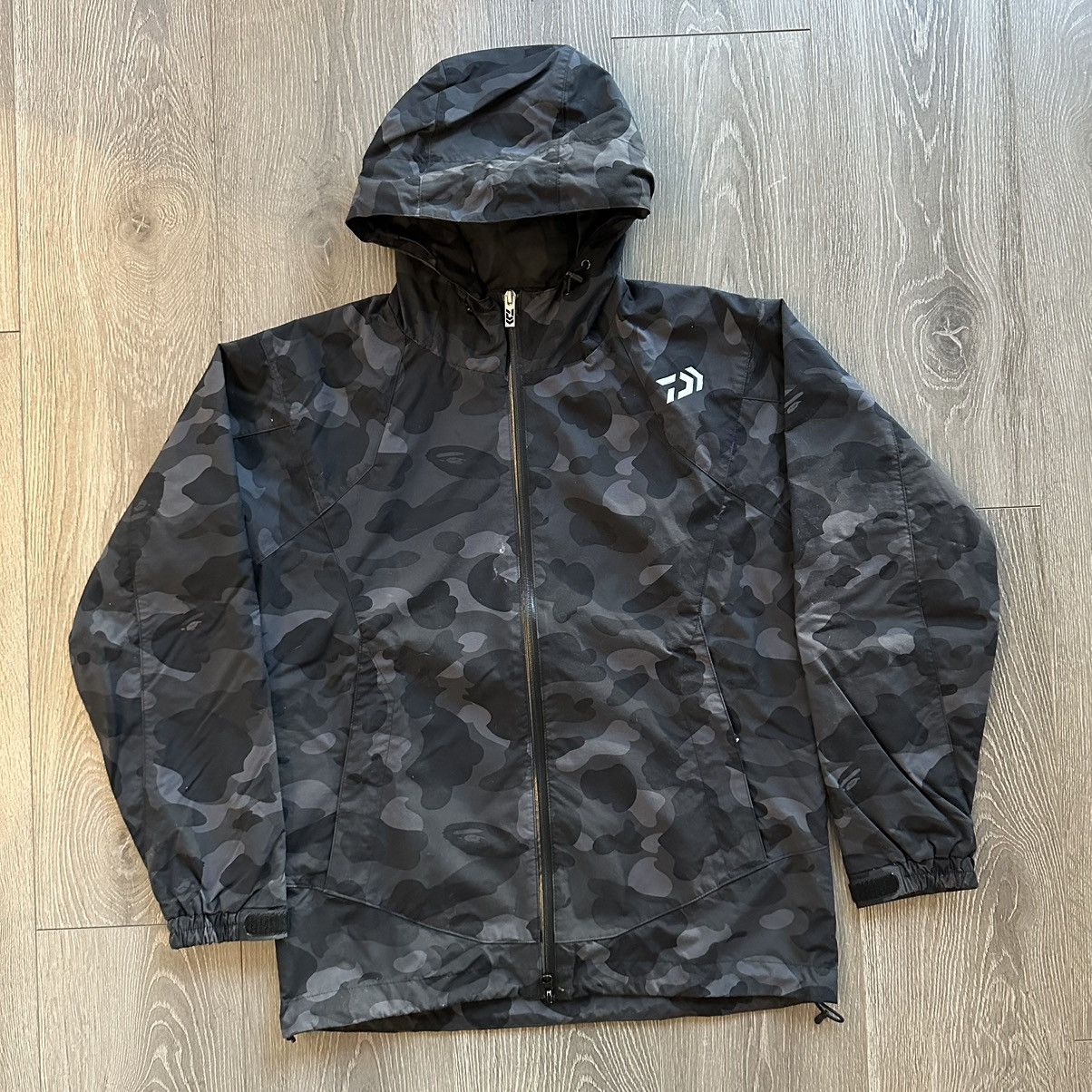 Bape × DAIWA Daiwa collab camo windbreaker | Grailed