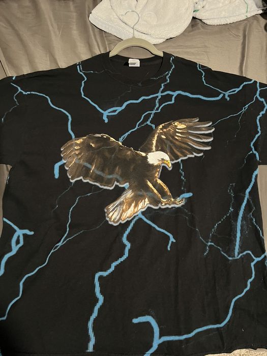 Travis Scott Travis Scott birds in the trap lightning shirt | Grailed