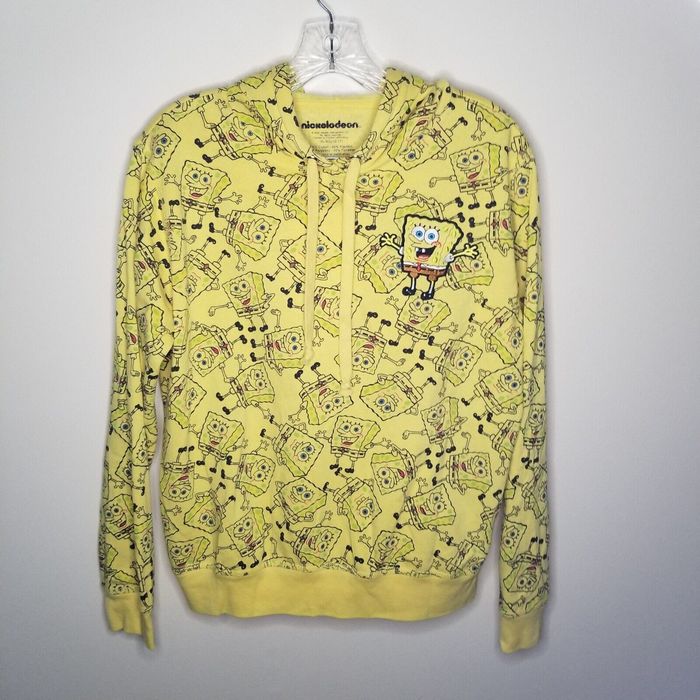 Nickelodeon Nickelodeon Kids Yellow Spongebob Pullover Hoodie Size XL ...