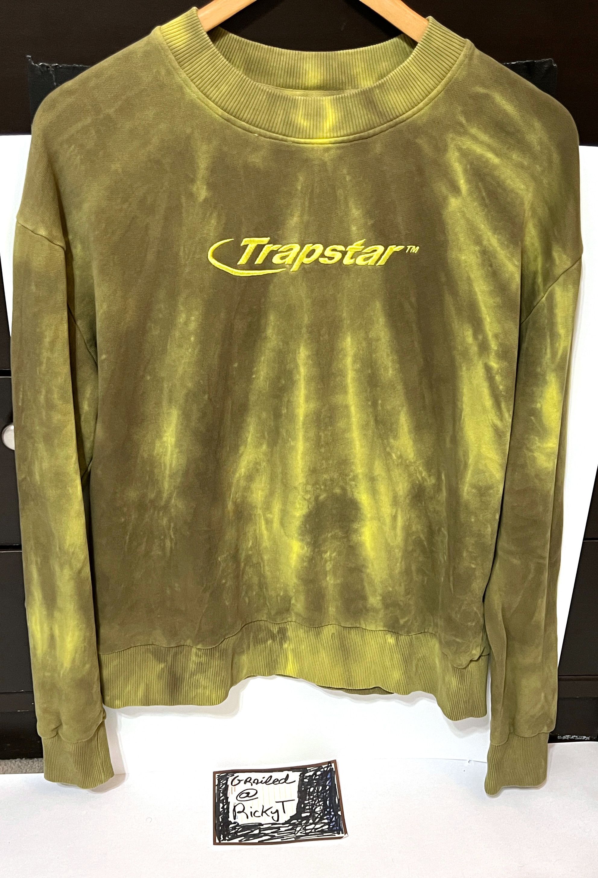 Trapstar London Trapstar London Tie Dye Yellow Creckneck Sweatshirt ...