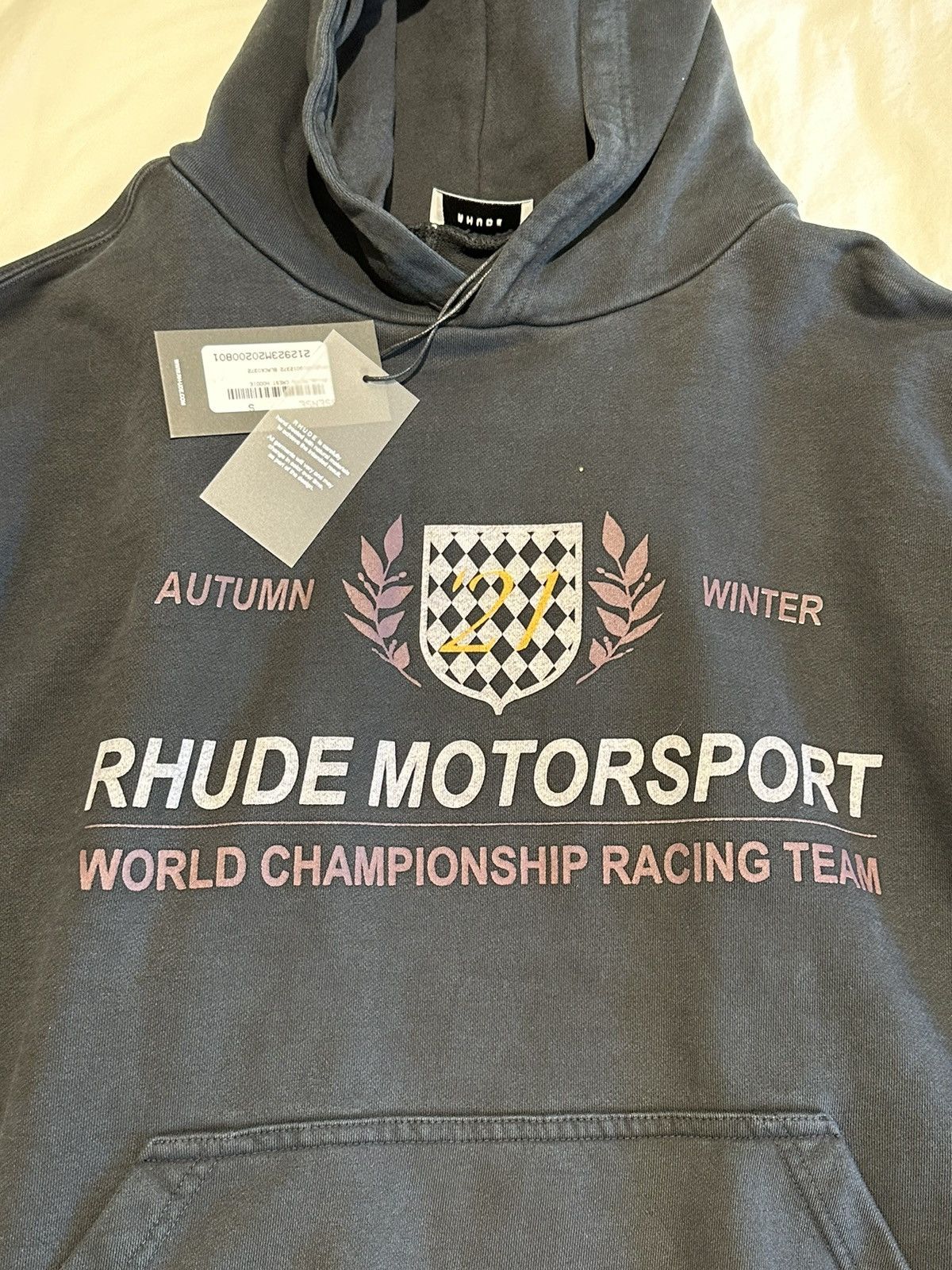 Rhude Rhude Motorsport Crest Hoodie | Grailed