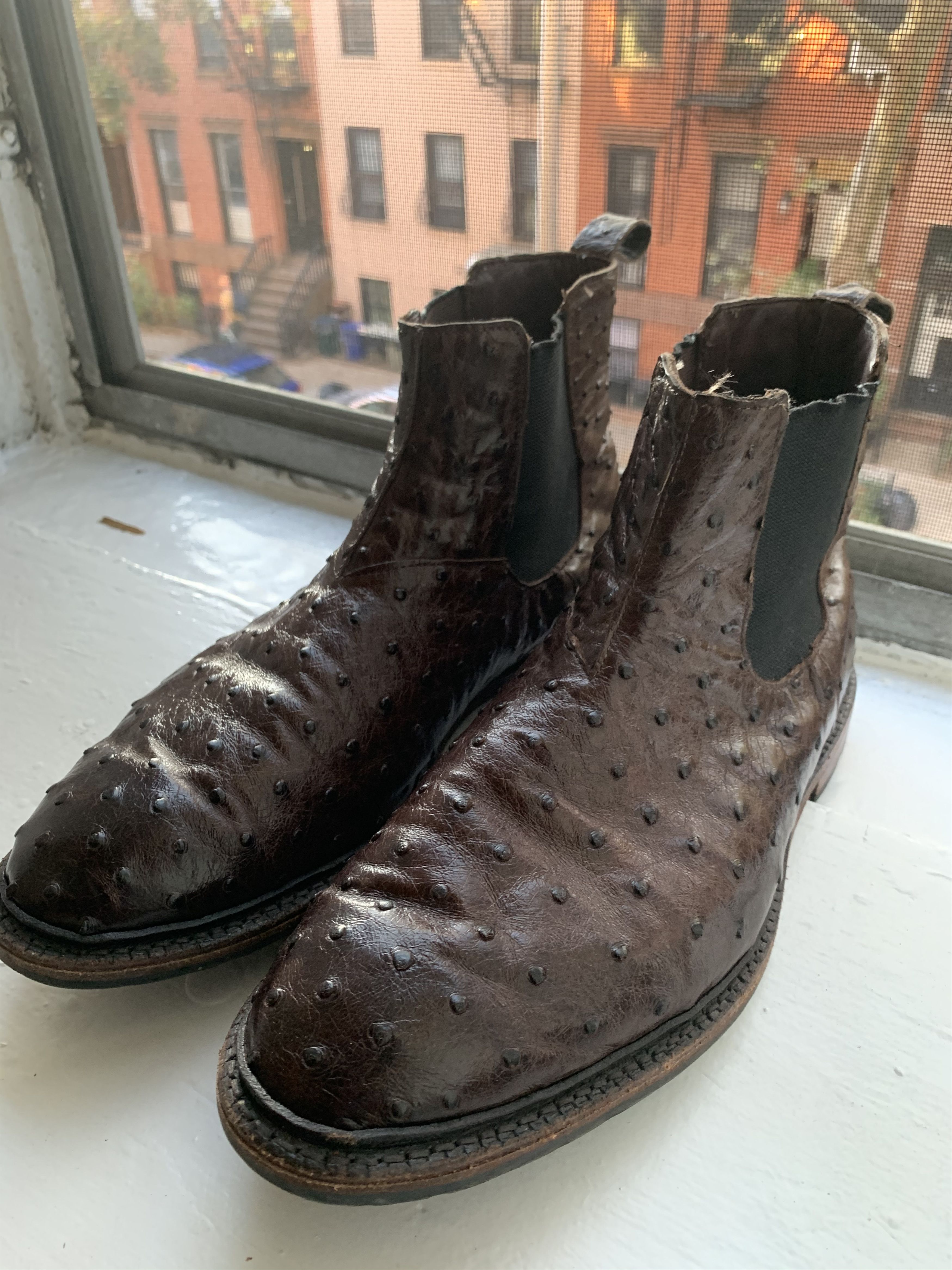 Allen Edmonds Allen Edmonds Ostrich Chelsea | Grailed