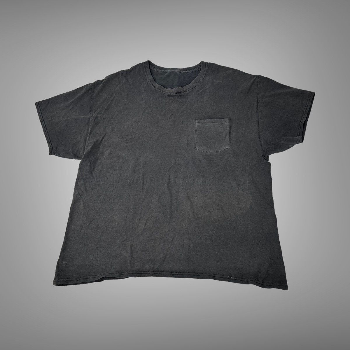 Blank × Streetwear × Vintage Vintage blank faded pocket T-shirt | Grailed