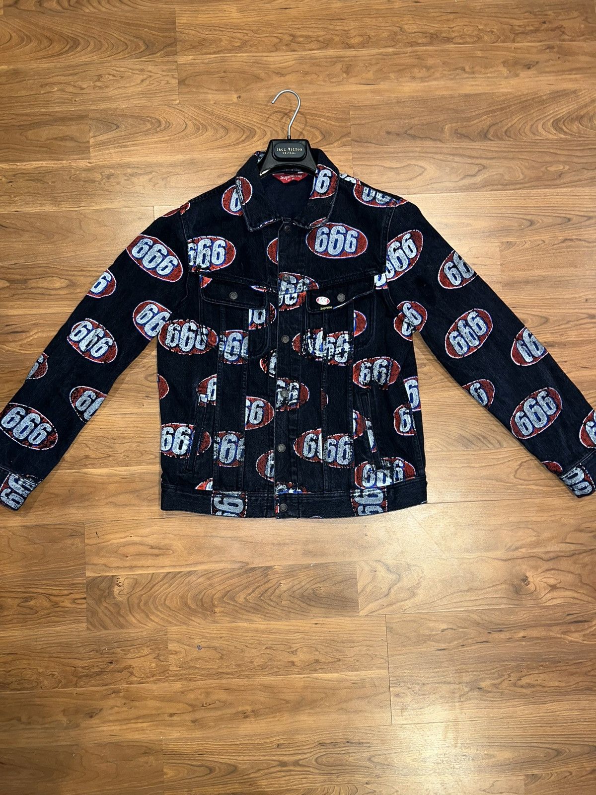 Supreme Supreme 666 Denim Jacket | Grailed
