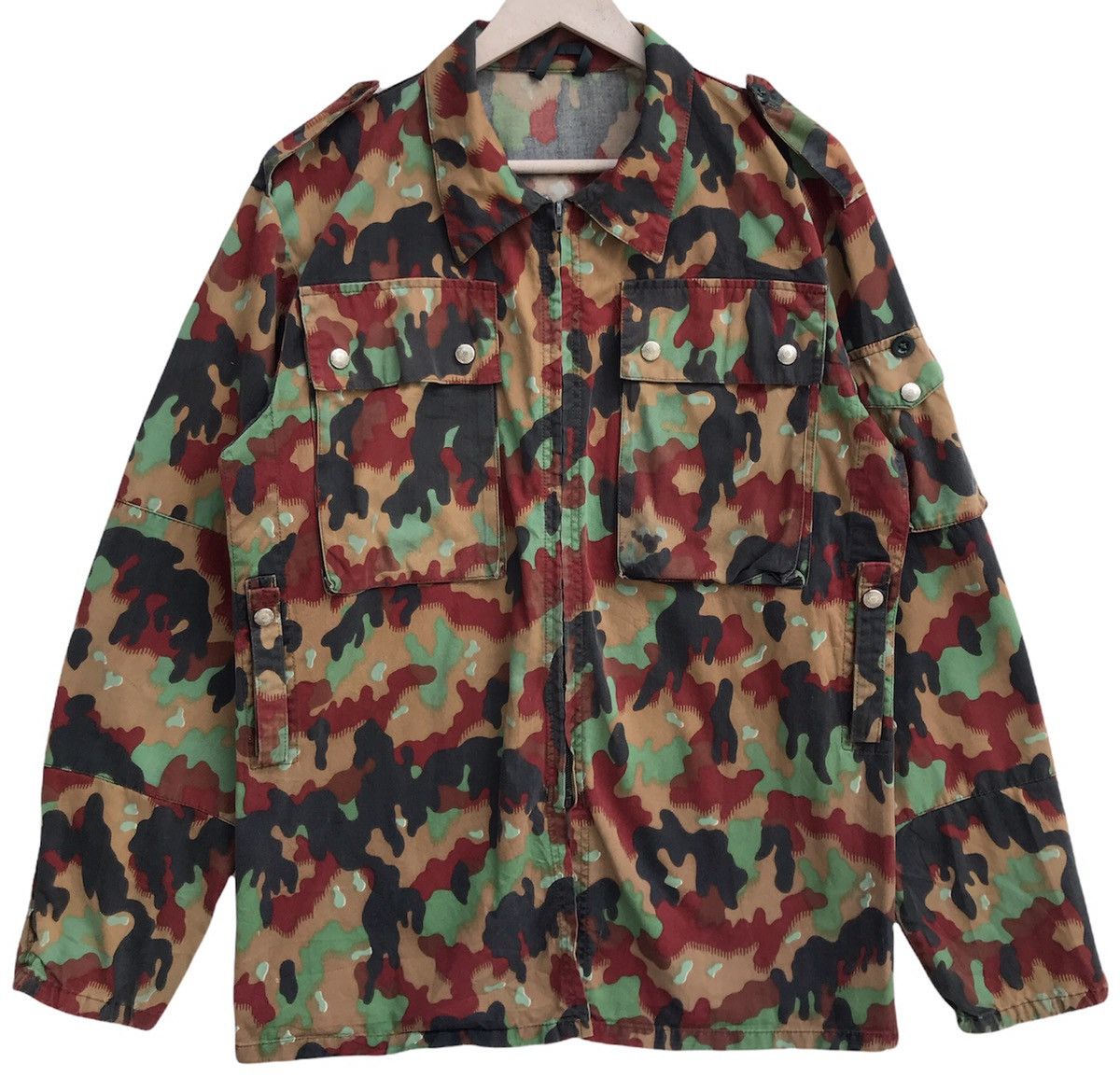 Vintage Vintage Swiss Army Alpenflage Camo Military Jacket. | Grailed