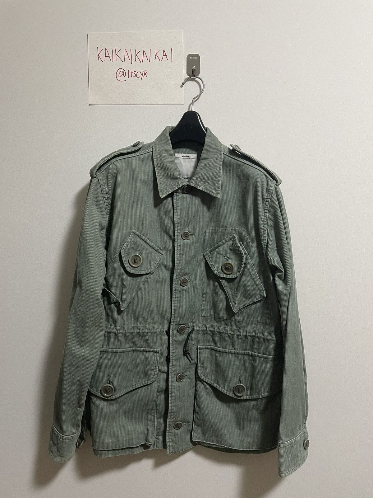Visvim Combat Caf Slub corduroy military jacket | Grailed